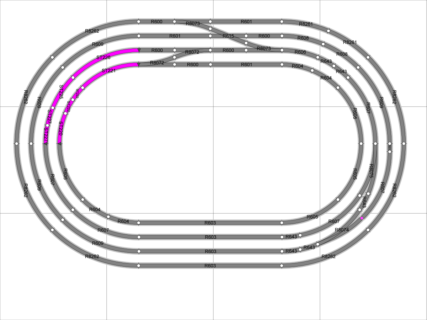 Track geometries for 00-Gauge Hornby SeTrack: Jon's Model Railway